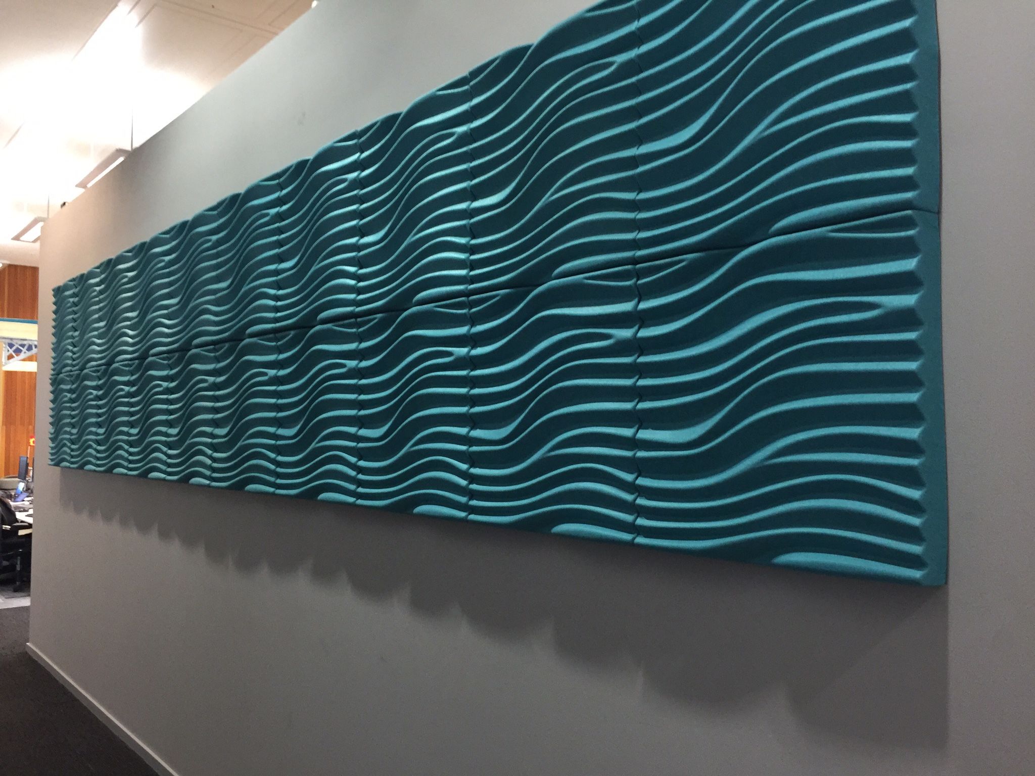 Acoustic panels reduce echo, reverberation and background noise